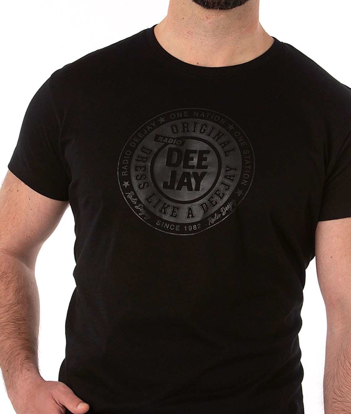 Original Deejay Black T-Shirt Uomo