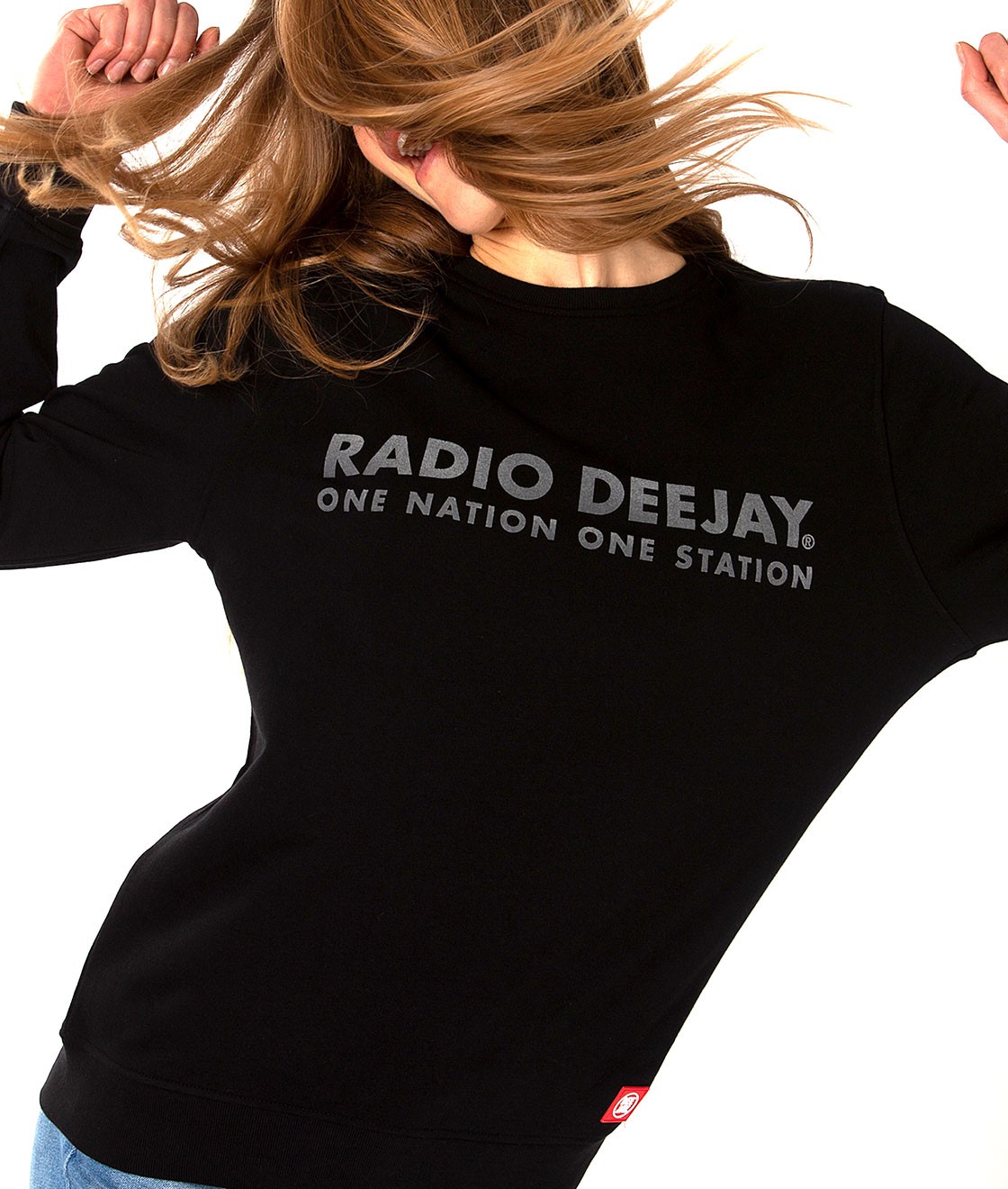 Felpa leggera Deejay Black Unisex