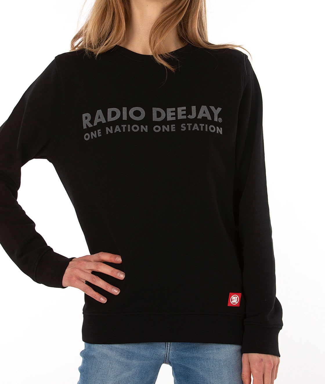 Felpa leggera Deejay Black Unisex